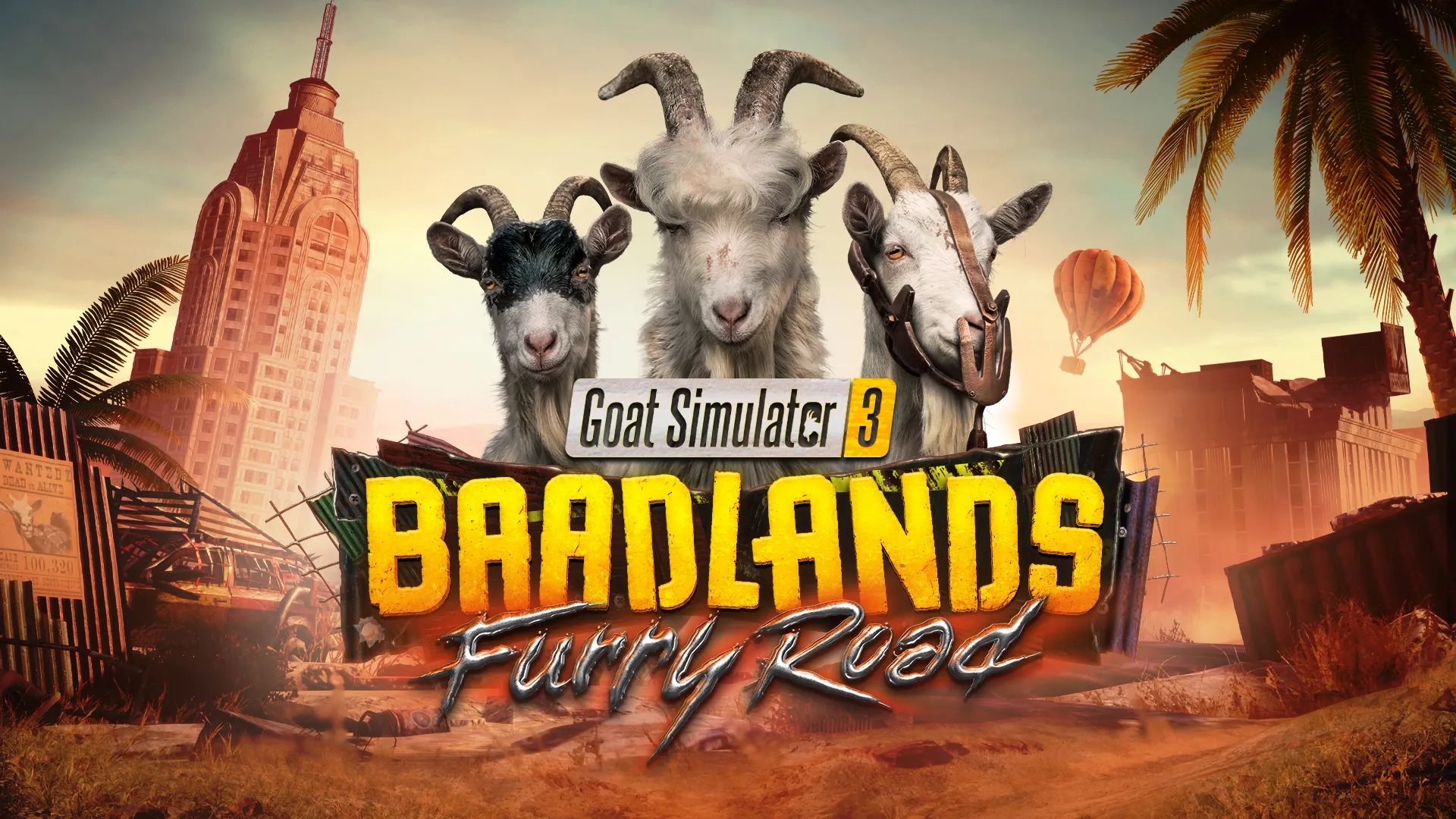 Recensione Goat Simulator 3 - Baadlands: Furry Road, apocalisse caprina ...