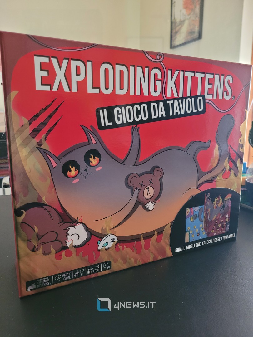 Recensione Exploding Kittens: Il Gioco da Tavolo, mici nel ...